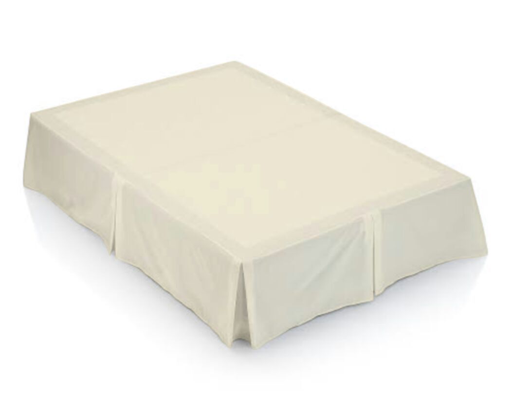 Luxury Plain Dyed Pleated Poly Cotton Platform Base Valance Sheets ...